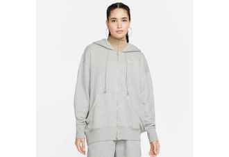 Nike Kapuzensweatshirt W NSW PHNX FLC FZ OS HOODIE mit Rei&szlig;verschluss, aus Baumwolle und Polyester, Oversize-Schnitt