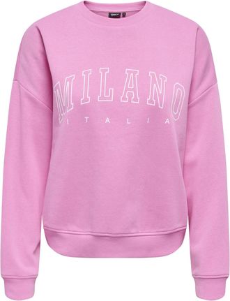 Only Onlsweat Life L/S Crew O.Size State Noos