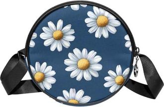 Generic Sac &agrave; bandouli&egrave;re rond pour femme, petit sac &agrave; bandouli&egrave;re avec fermeture &eacute;clair et bretelles r&eacute;glables, style d&eacute;contract&eacute; pour femmes et filles