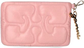Ganni POCHETTE MATELASS&Eacute; PINK GANNI