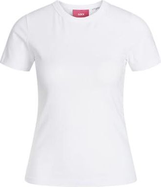 Jack & Jones Jxgigi STR SS Thé JRS Sn T-Shirt, Blanc éclatant, XL Femme