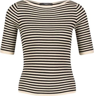 Max Mara Damen T-Shirt mit Viskose Slim Fit
