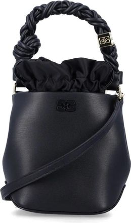 Ganni Beuteltaschen - Black Mini Bou Bucket Bag - Gr. unisize - in Schwarz - f&uuml;r Damen