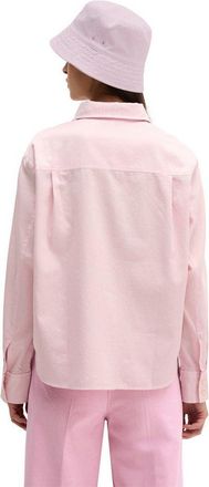 Marc O'Polo Langarmbluse relaxed fit cropped aus Baumwoll-Satin