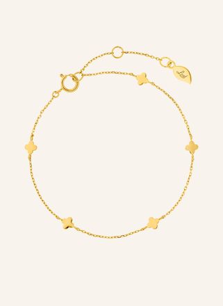 Leaf Armband Mini Clover Aus 14 Karat Gelbgold gold
