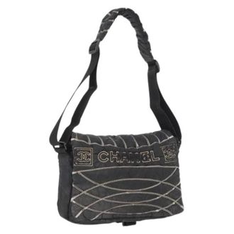 Chanel Sac bandouli&egrave;re en nylon Pre-owned - Femme - Pre-owned - Noir - Taille: ONE Size