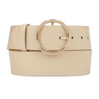 Kazar Femme, Accessoires, Beige, Taille: 110 CM Ceinture de couleur cr&egrave;me avec boucle ronde
