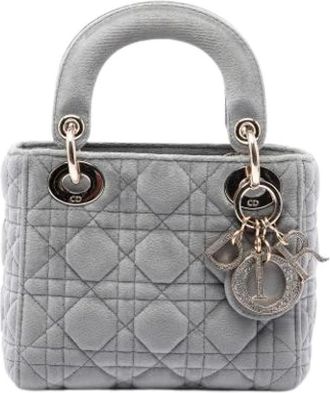 Dior Sac &agrave; main Lady Pre-owned - Femme - Pre-owned - Gris - Taille: ONE Size