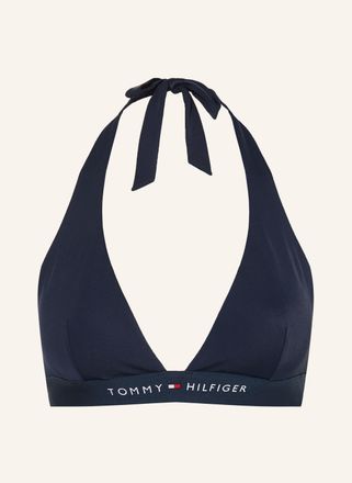 Tommy Hilfiger Neckholder-Bikini-Top blau