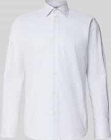 HUGO BOSS Regular Fit Businesshemd aus Baumwoll-Mix Modell JOE