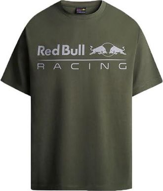 Pepe Jeans London Red Bull Racing X Pepe Jeans RBR Logo Driver Tee T-Shirt, Green (Regent Green), M Homme
