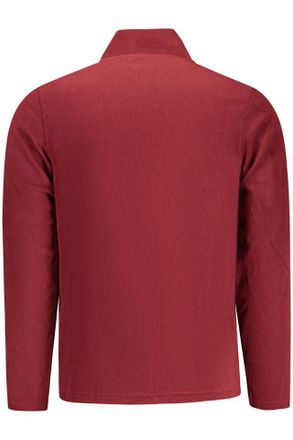 U.S.Polo Association Sweatshirt Herren-Fleece-Sweatjacke Rot mit Rei&szlig;verschluss