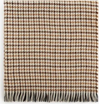 Saison 1865 karierter Schal - Brown