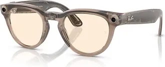 Ray-Ban Meta Warmes Steingrau rahmen Gelb glas AI Glasses