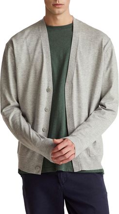 Benetton Herren Cardigan M/L 110xu601i Strickjacke, grau, Large