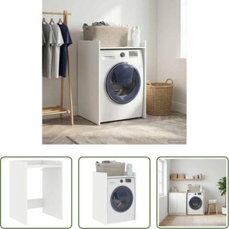 vidaXL vidaXL Waschmaschinen-Schrank Wei&szlig; - Waschmaschinen-Schrank Wei&szlig; 67,5 x 62 x 97 cm Holzwerkstoff
