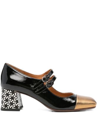 Chie Mihara escarpins à talon épais 55 mm - Noir