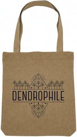 Fabulous Sac Shopping Tote Bag Aspect Lin - Arbres Dendrophile Nature For&ecirc;t Mode de Vie - Sac de Courses Toile Epaisse 360g Beige Naturel Cabas Port&eacute; Epaule So