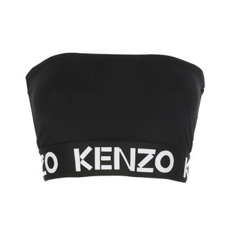 Kenzo Cropped Top mit Logo-Detail - - Tops - Damen - Schwarzk - XL