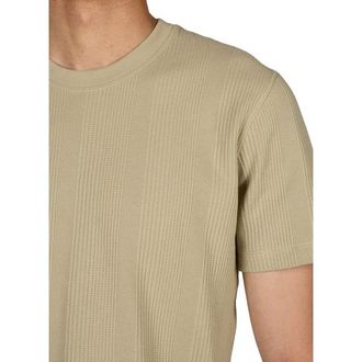 HUGO BOSS T-shirt gauffr&eacute; en coton m&eacute;lang&eacute;