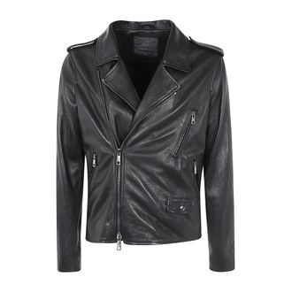 Giorgio Brato Lammfell Bikerjacke - - Jackets - Herren - Schwarzk - L