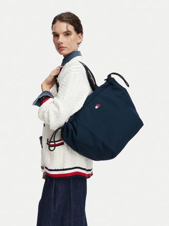 Tommy Jeans Handtasche Tommy Jeans Tjw Ess Daily Tote AW0AW18771 Dunkelblau