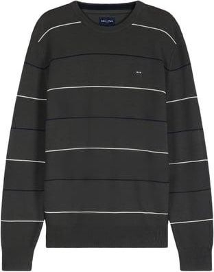Eden Park Pull col rond ray&eacute; en coton