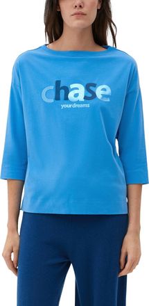 s.Oliver Damen T-Shirts 3/4 T Shirts 3 4 Arm, Blau, 32 EU