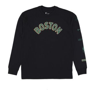 Nike NBA City Edition Langarmshirt - - Sport - Herren - Schwarzk - XL