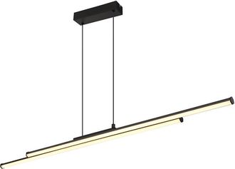 Globo Lighting Pendellampe Hängeleuchte Esstischlampe schwarz opal led Wohnzimmerlampe h 120 cm
