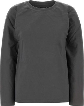 Jil Sander Femme, Blouses et Chemises, Gris, Taille: 42 FR T-shirt en coton