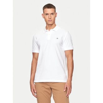 GANT Poloshirt Shield 2220 Wei&szlig; Slim Fit