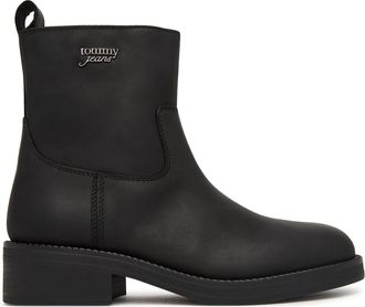 Tommy Jeans Stiefeletten Tommy Jeans Tjw Soft Sole Chelsea Boots Lth EN0EN03080 Schwarz