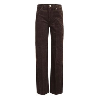 7 For All Mankind Femme, Pantalons, Brun, Taille: W27 Lotta Corduroy Pantalons