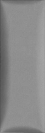 MG Design Polsterpaneel 30 x 90 cm in Grau - 3D Wandkissen f&uuml;rs Bettkopfteil & Wanddeko, ohne Bohren, ger&auml;uschmindernd, angenehm matt mit feiner Struktur