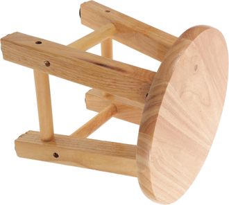 BESPORTBLE Holzhocker Kleiner Tritthocker Aus Holz Badezimmerhocker Stabil Pflanzentisch F&uuml;r Drinnen Hocker Zum Sitzen Leicht Zu Bewegen