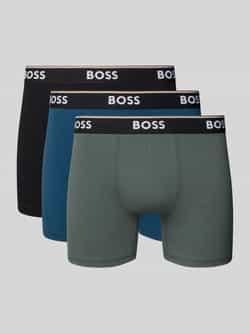 HUGO BOSS Regular Fit Boxershorts aus Baumwoll-Mix im 3er-Pack