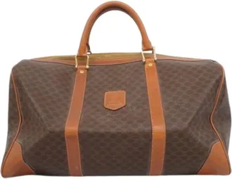 Celine unisex, Pre-owned, Brun, Taille: ONE Size Sac Week-end Vintage en Plastique Pre-owned