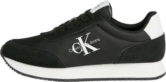 Calvin Klein Jeans Baskets Runner Homme avec Logo, Multicolore (Black/Bright/White), 45
