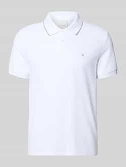 Calvin Klein Poloshirt mit Logo Stitching aus reiner Baumwolle