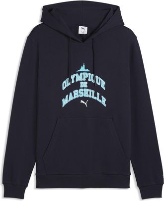 Puma Hoodie FtblCulture Olympique de Marseille Homme, Accessoires, Bleu, XXL