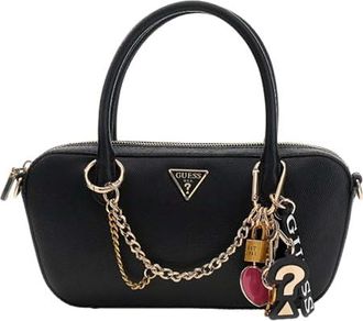 Guess sac à main sac à épaule bandoulière Davina Satchel Black noir