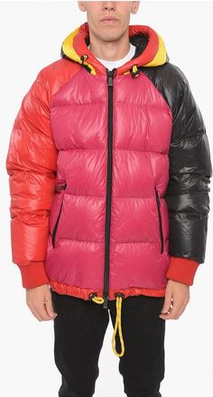 Dsquared2 Nylon Down Jacket with Back Print size 46
