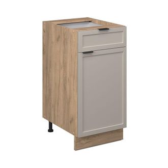 Vicco Meuble bas de cuisine Fame-Line, GrisBeige, 40 cm sans plan de travail