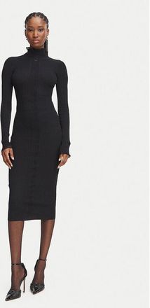 Elisabetta Franchi Strickkleid AM-21B-66E2-V440 Schwarz Slim Fit