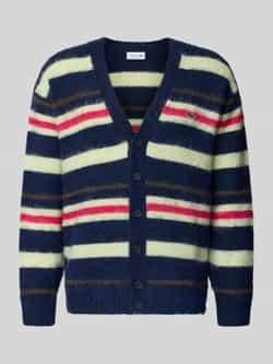 Lacoste Relaxed Fit Strickjacke mit Woll-Anteil