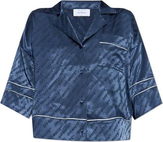 Off-white Damen, Blusen & Hemden, Blau, LGr&ouml;&szlig;e