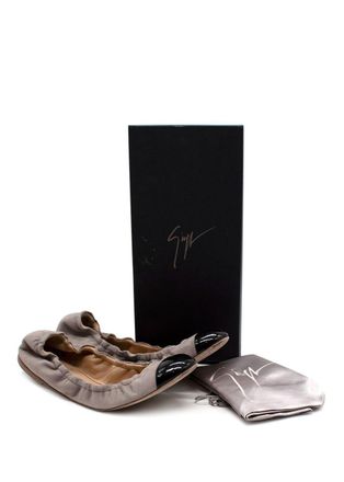 Giuseppe Zanotti Malibu Sand Ballet Pumps Size 38.5