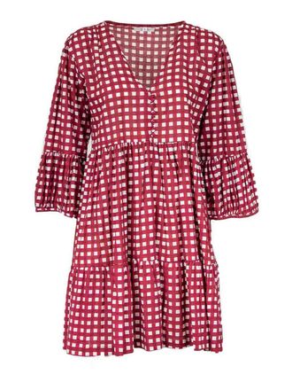 ELLEBLUE Robe Au Genou - Rouge Brun