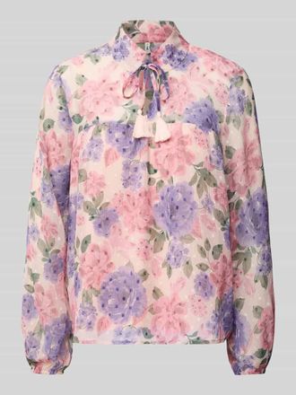 Only Regular Fit Bluse mit Allover-Muster Modell DINA